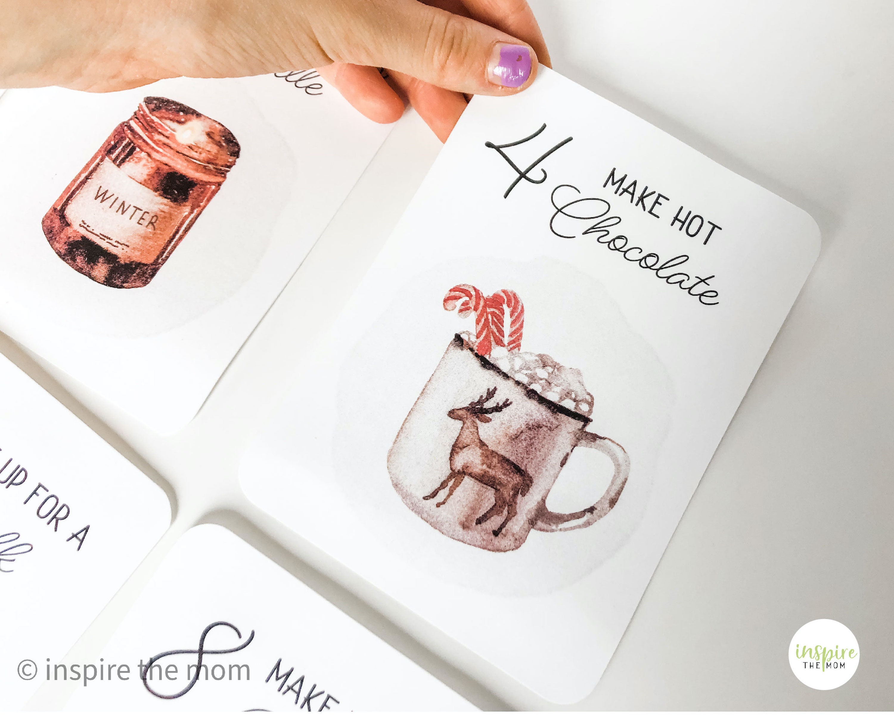 Christmas Advent Calendar Activity Cards, Daily December Activities ...