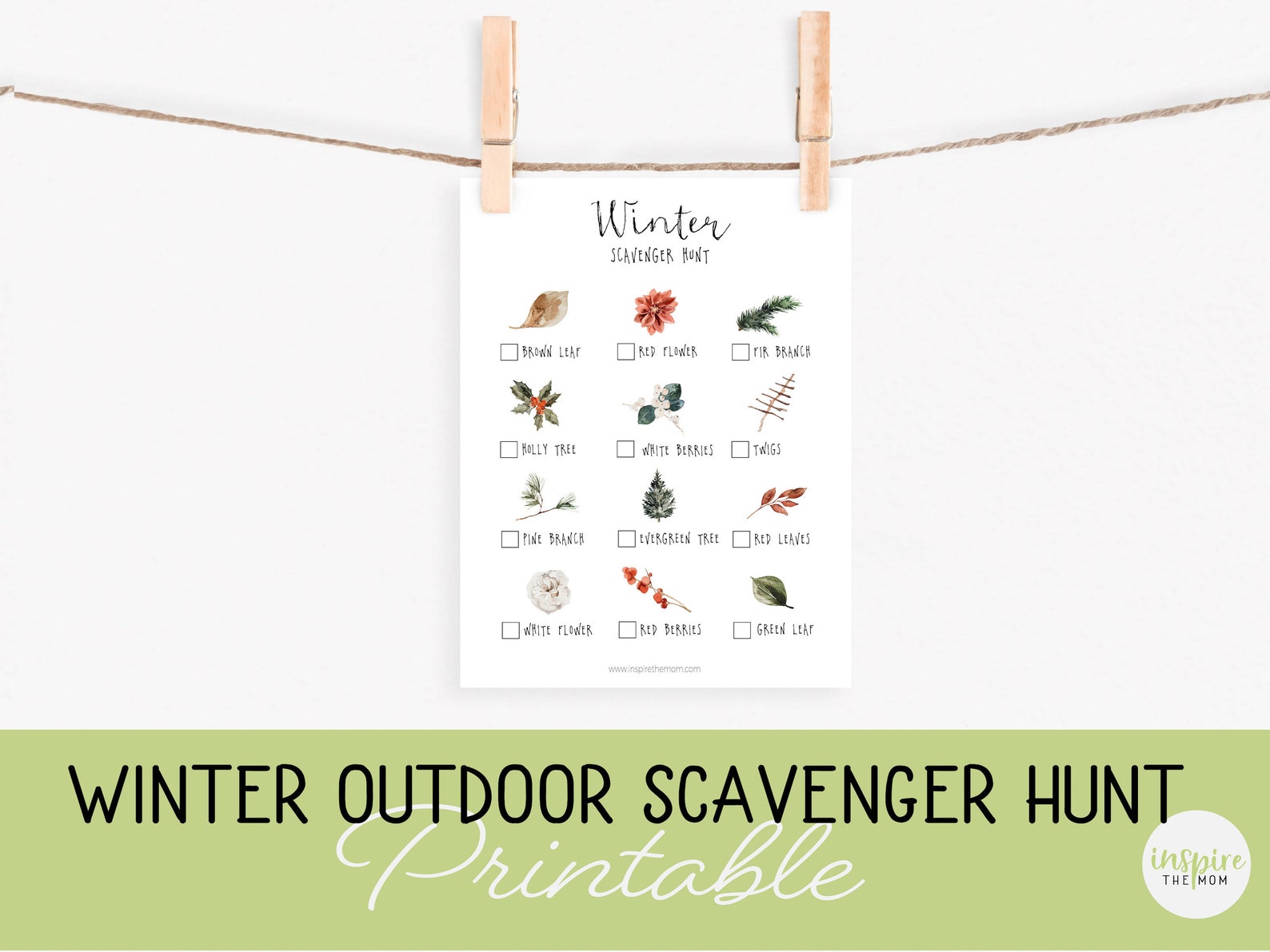 Winter Outdoor Scavenger Hunt Outdoor Scavenger Hunt Winter - Etsy