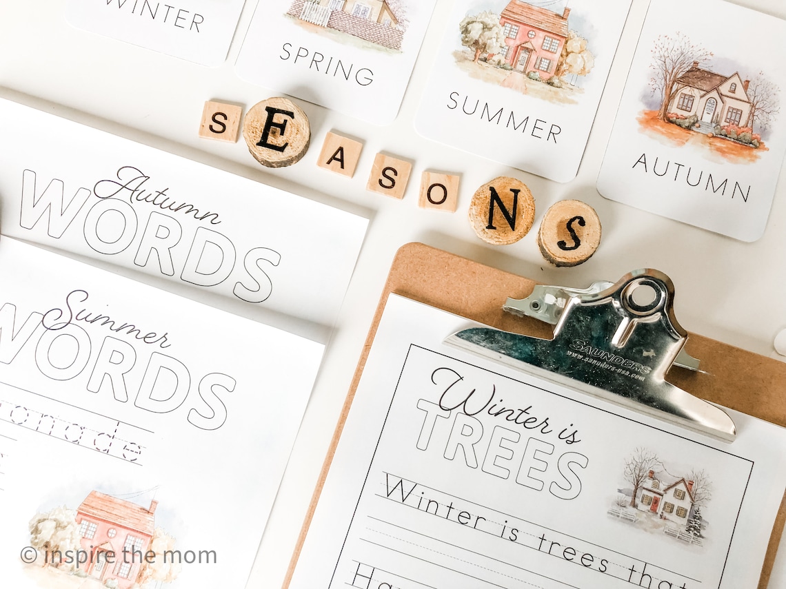 Four Seasons Unit Study | Seasons Activities for Kids | Science ...