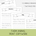 Farm Animals Print Copywork, Farm Animal Facts, Print Handwriting ...