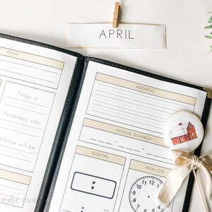 Morning Menu Pages for April, Homeschool Printable, Morning Time ...