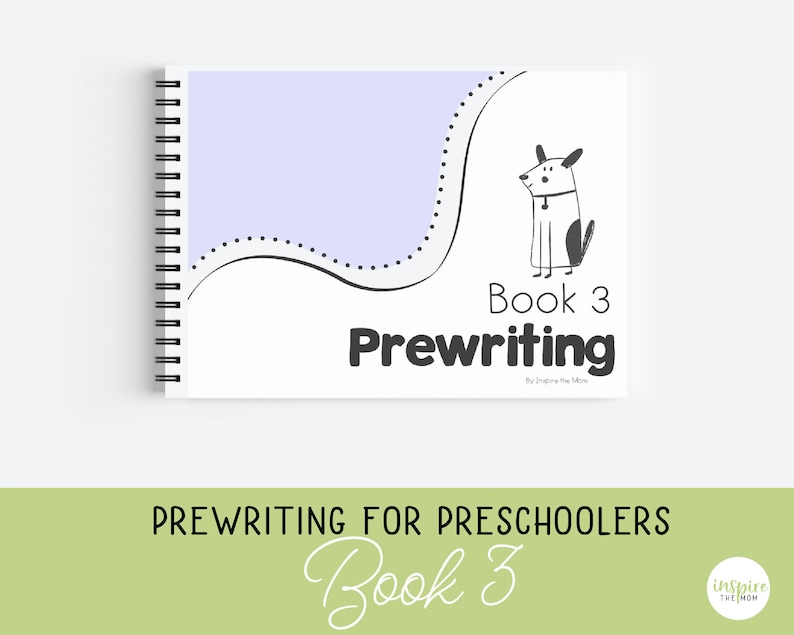 Preschool Prewriting Book 3 | Fine Motor Tracing Worksheets for Early ...