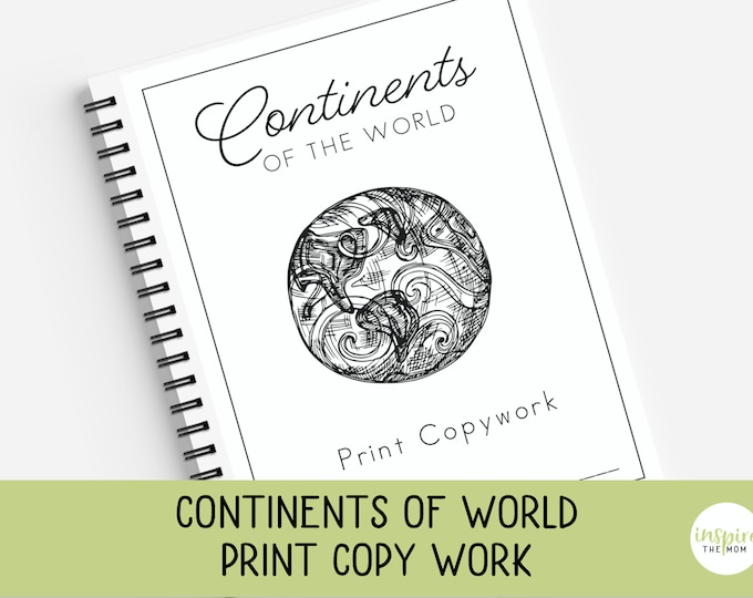 Ocean Animals Print Copywork, Ocean Animal Facts, Print Handwriting ...