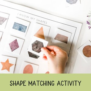 Shape Matching Activity, Preschool Activity, Preschool Shapes, Home ...