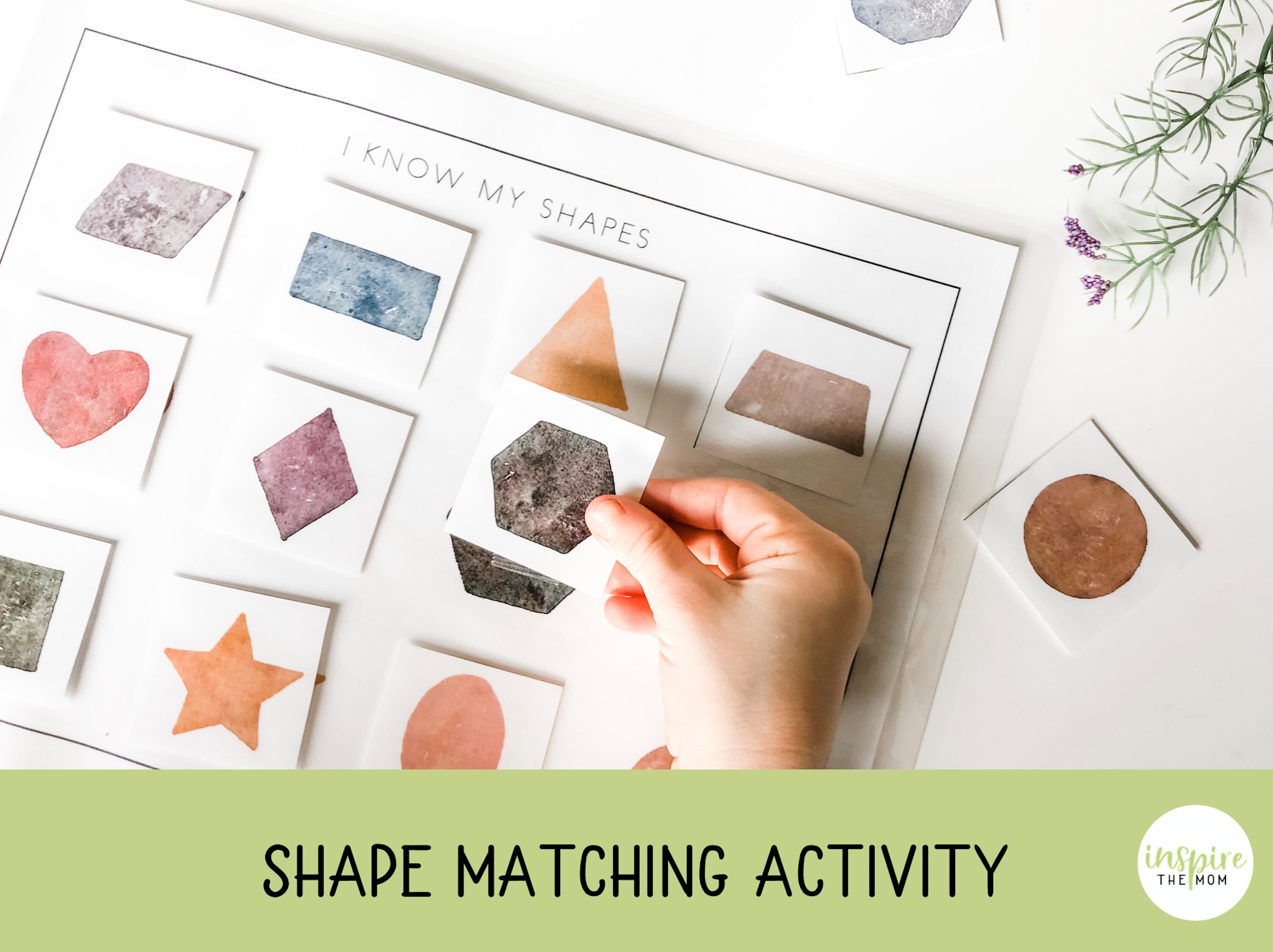 Shape Matching Activity, Preschool Activity, Preschool Shapes, Home ...