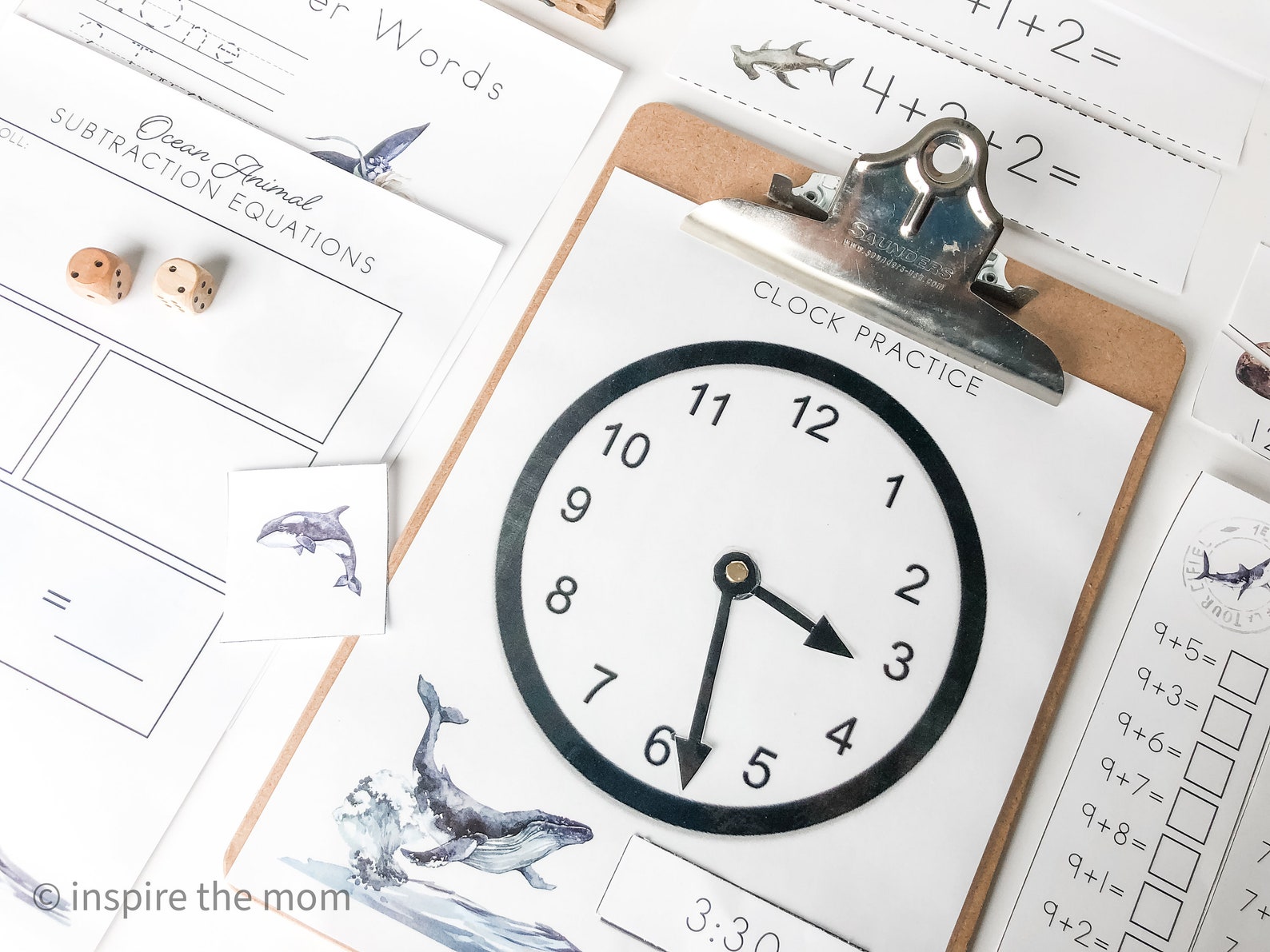 Ocean Animals Math Pack Prek-2nd Ocean Unit Math - Etsy