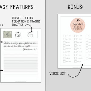 Cursive Alphabet Bible Verse Copywork, Cursive Copywork, Cursive ...