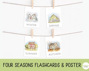 Four Seasons Poster - Etsy