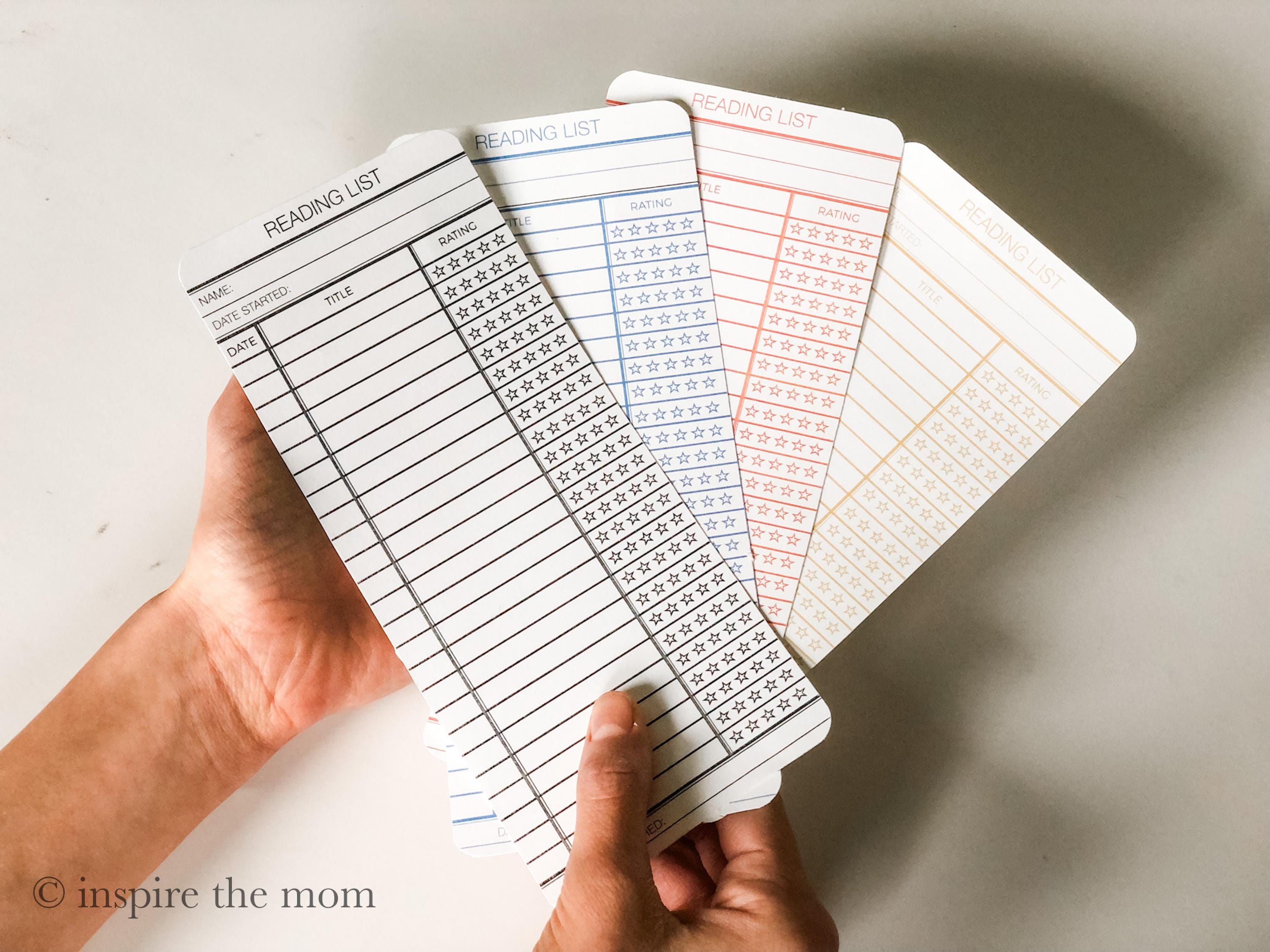 Printable Library Card Reading Bookmark Tracker for Students and ...