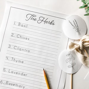 Herbs, Print Copywork, Herb Facts, Print Handwriting Practice ...