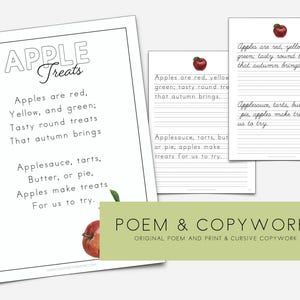 Apple Unit Study | Fall Nature Printables for Prek–2nd | Homeschool or ...