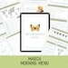 Spring Morning Menu Bundle, March, April, May, Homeschool Printable ...