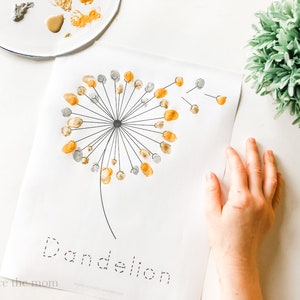Dandelion Craft Template, Dandelion Wish, Preschool Craft, Montessori ...