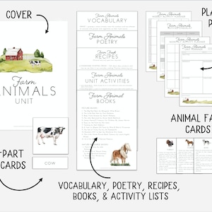 Farm Animals Unit, Nature Study, Prek-2nd, Farm Activities, Montessori ...