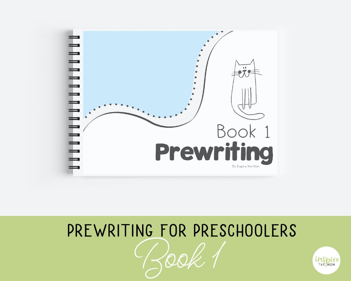 Preschool Prewriting Book 1 | Fine Motor Tracing Worksheets for Early ...