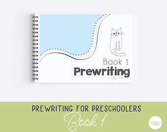 Preschool Prewriting Book 3 | Fine Motor Tracing Worksheets for Early ...