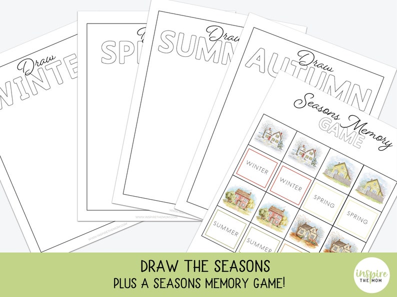 Four Seasons Unit Study | Seasons Activities for Kids | Science ...