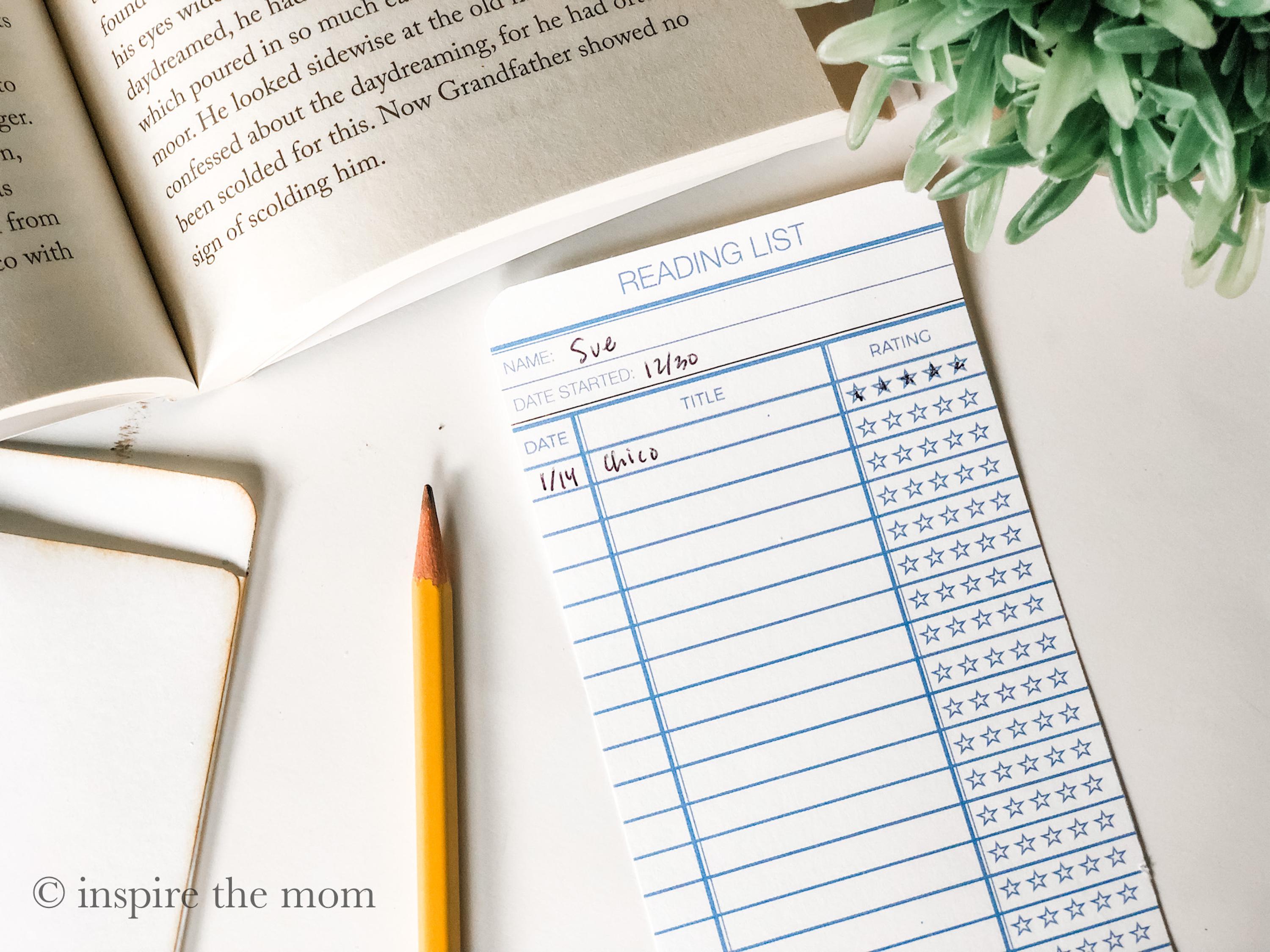 Printable Library Card Reading Bookmark Tracker for Students and ...