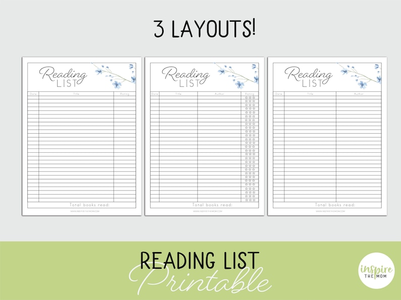 Reading List, Reading Record Tracking Sheet, Homeschool Printable ...