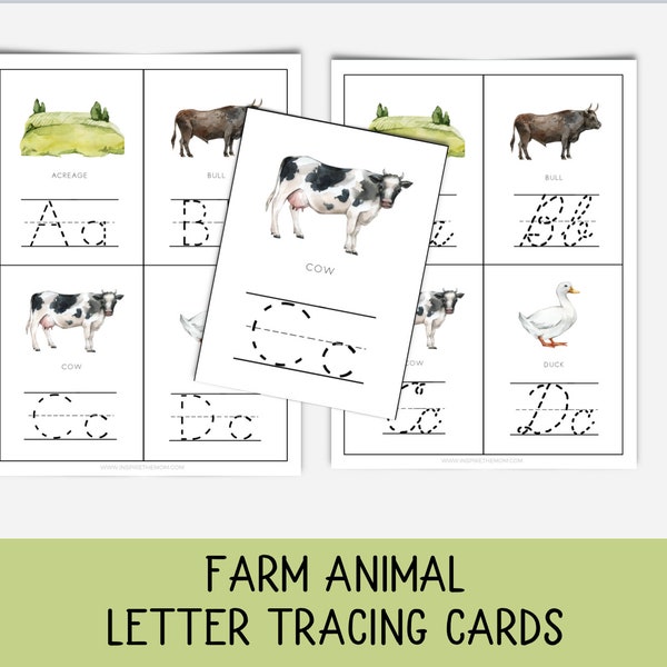 Farm Animal Alphabet - Etsy