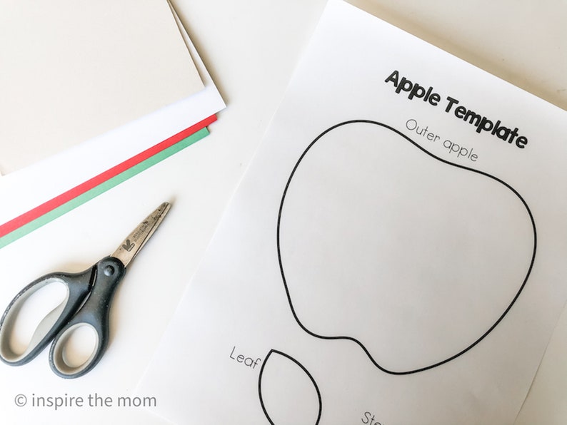 Parts of an Apple Craft, Apple Template, Apple Craft, Apple Activity ...