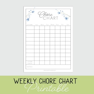 Weekly Chore Chart, Kids Chore Chart, Tracking Sheets, Homeschool Forms ...