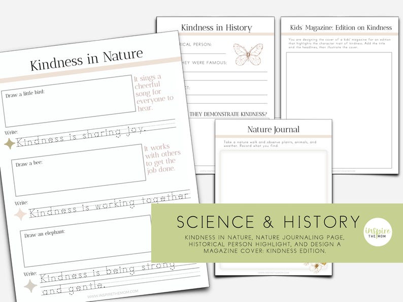 Kindness Character Trait Unit Study for Kids | Prek–4th Grade ...