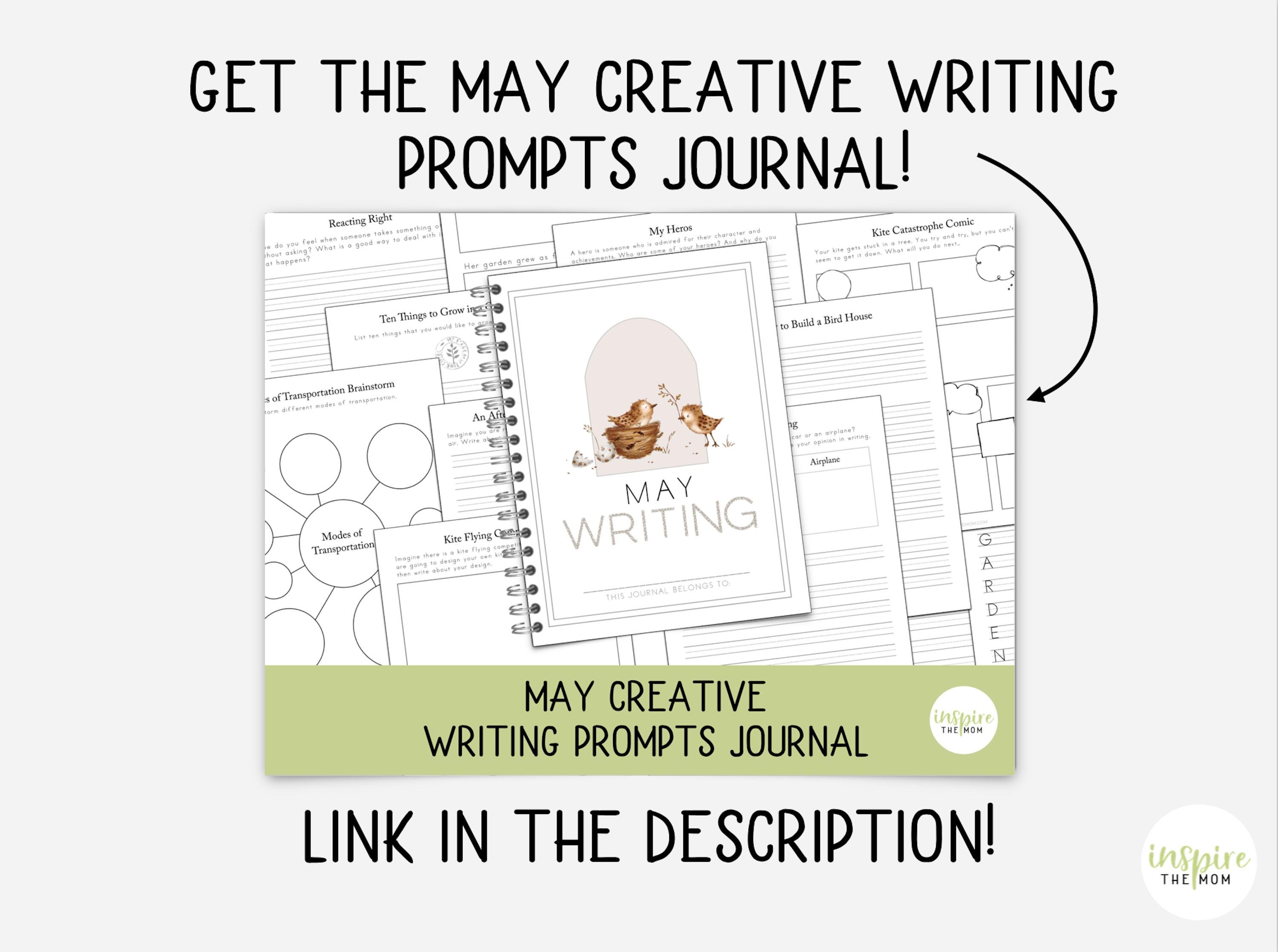 May Writing Prompts Calendar for Kids | Spring Writing Practice ...