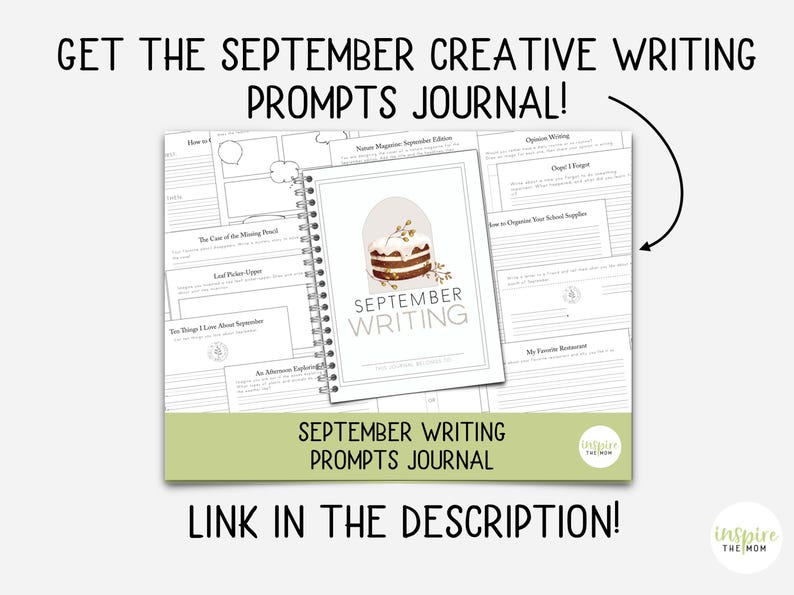 September Writing Prompts Calendar for Kids | Fall Writing Practice ...