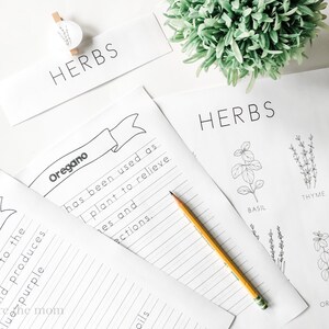 Herbs, Print Copywork, Herb Facts, Print Handwriting Practice ...