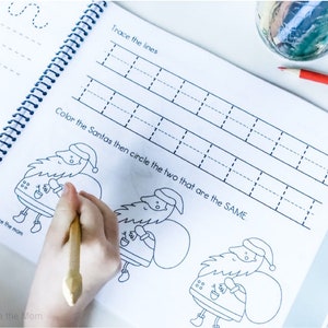 Christmas Preschool Prewriting Book, Christmas Prewriting Activities ...