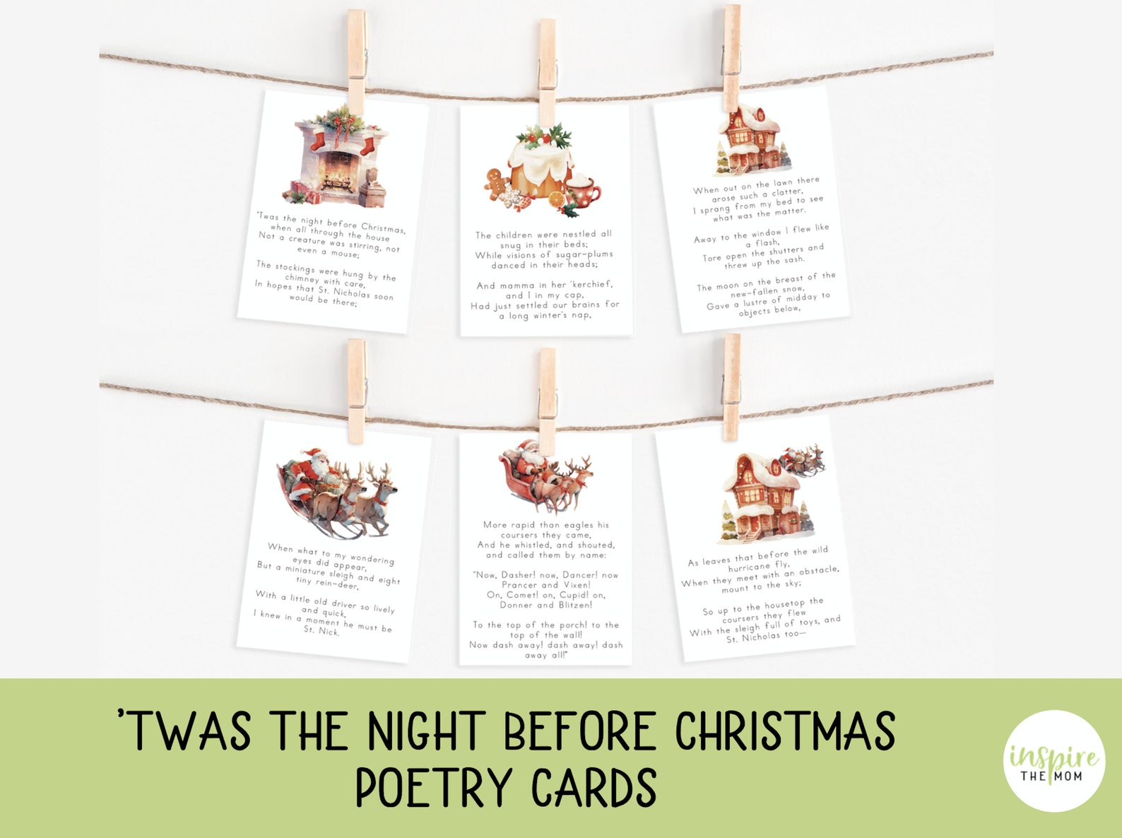 Twas the Night Before Christmas, Poetry-based Unit, Christmas Poem ...