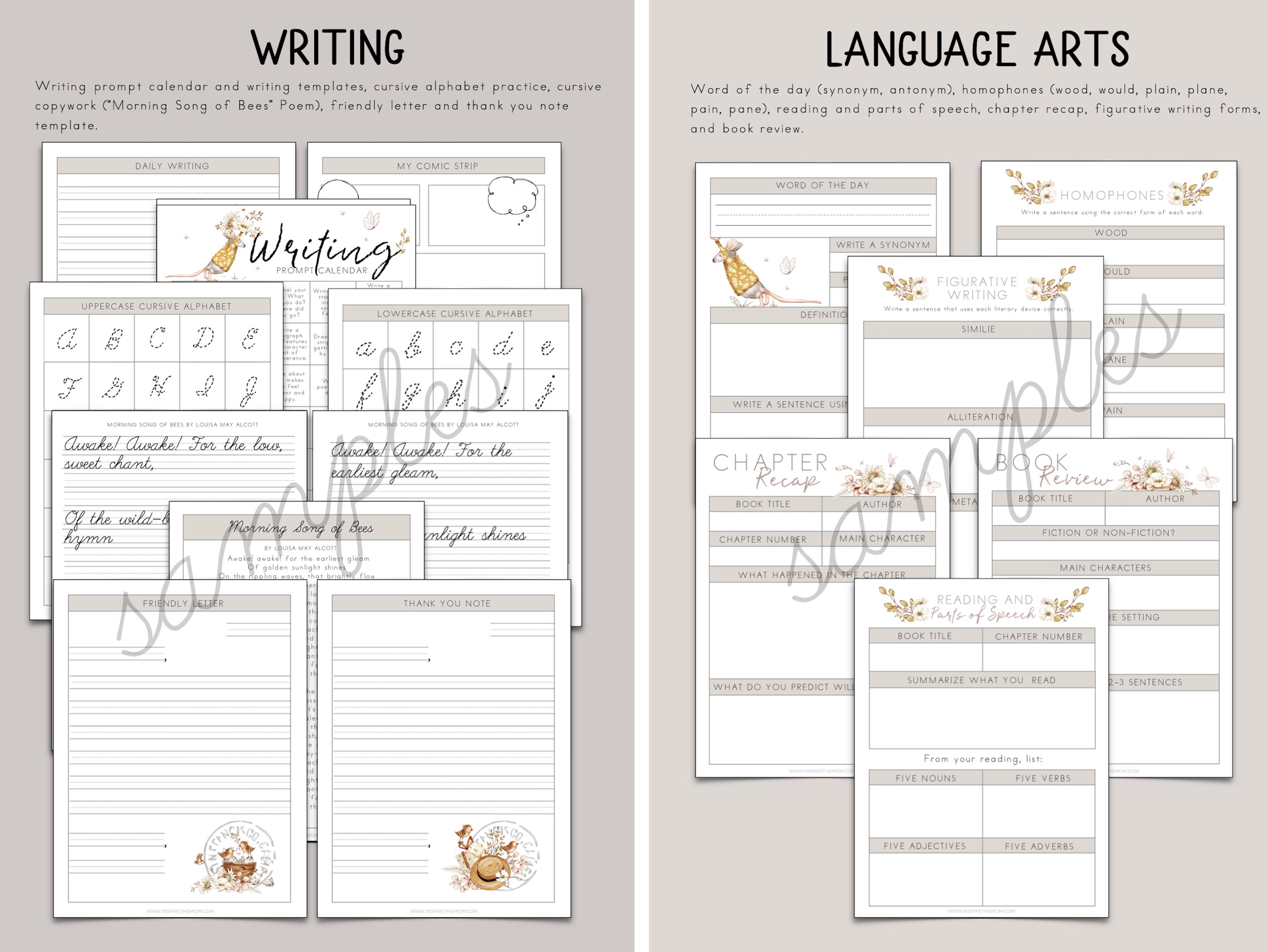 Fifth Grade Morning Menu Pages | No Prep Morning Work | Morning Time ...