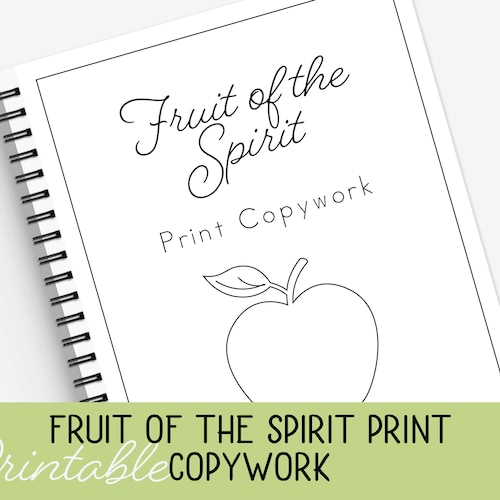 Bible Verse Printable Fruit of the Spirit Scripture Print - Etsy