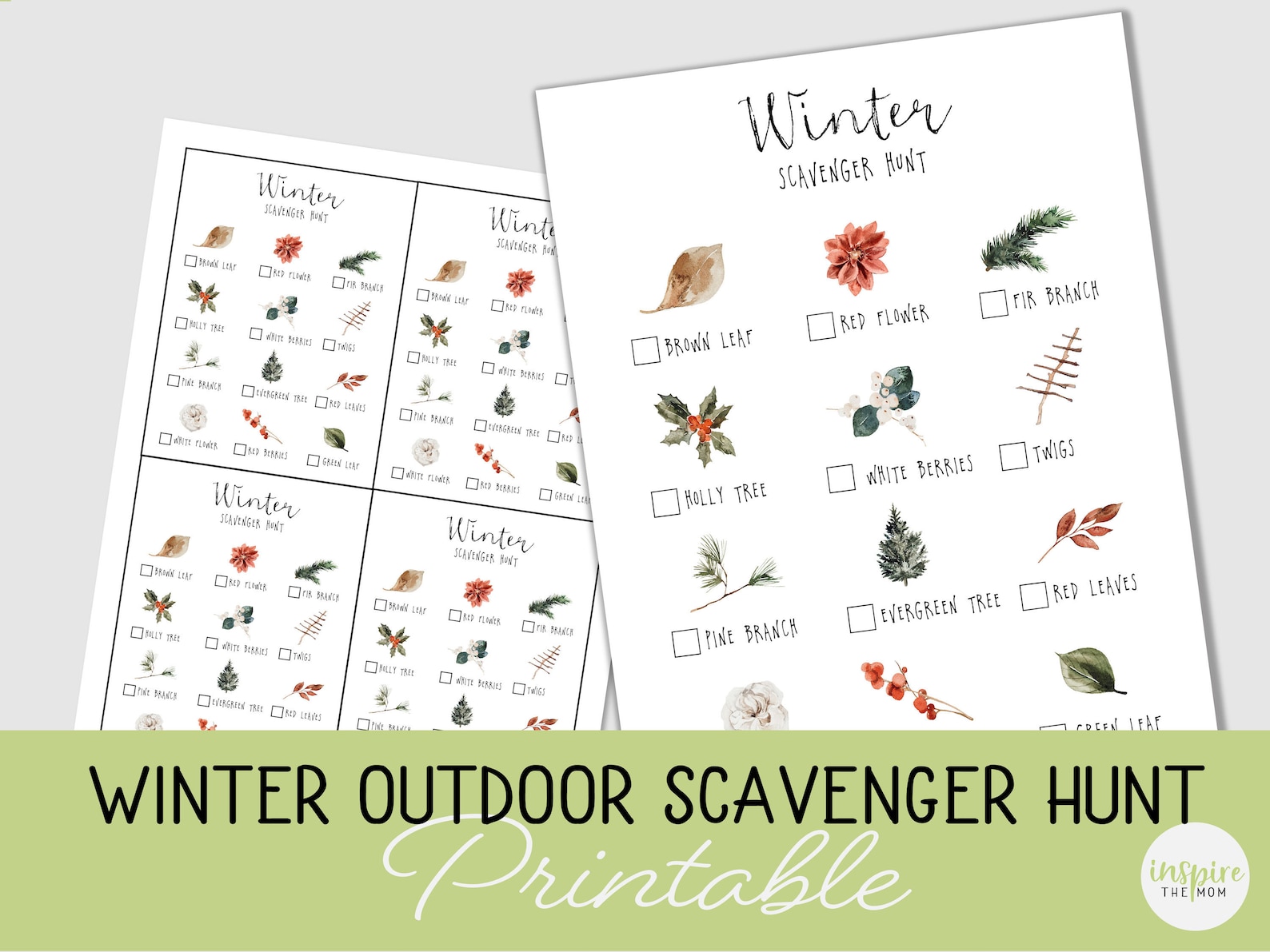 Winter Outdoor Scavenger Hunt Outdoor Scavenger Hunt Winter - Etsy