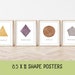 Shape Posters, Educational Art Prints, Watercolor Shapes, Shapes Wall ...