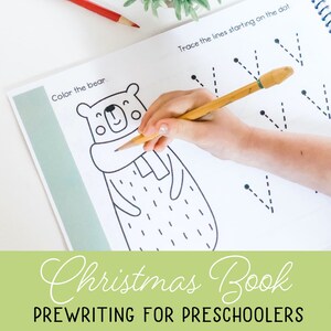 Christmas Preschool Prewriting Book, Christmas Prewriting Activities ...