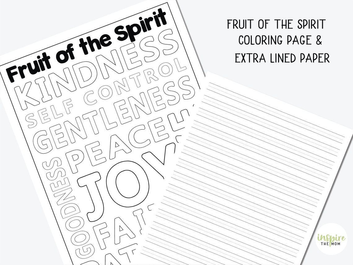 Fruit of the Spirit Cursive Copywork Homeschool Printable - Etsy