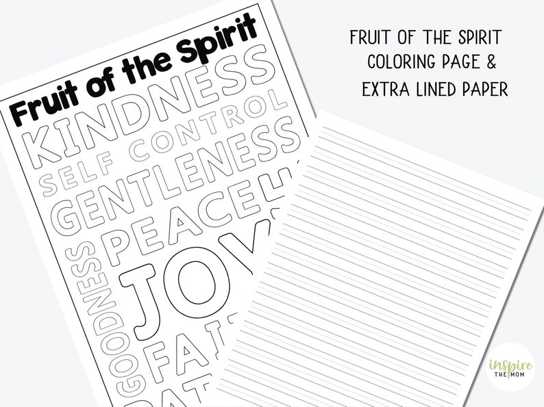Fruit of the Spirit Cursive Copywork Homeschool Printable - Etsy