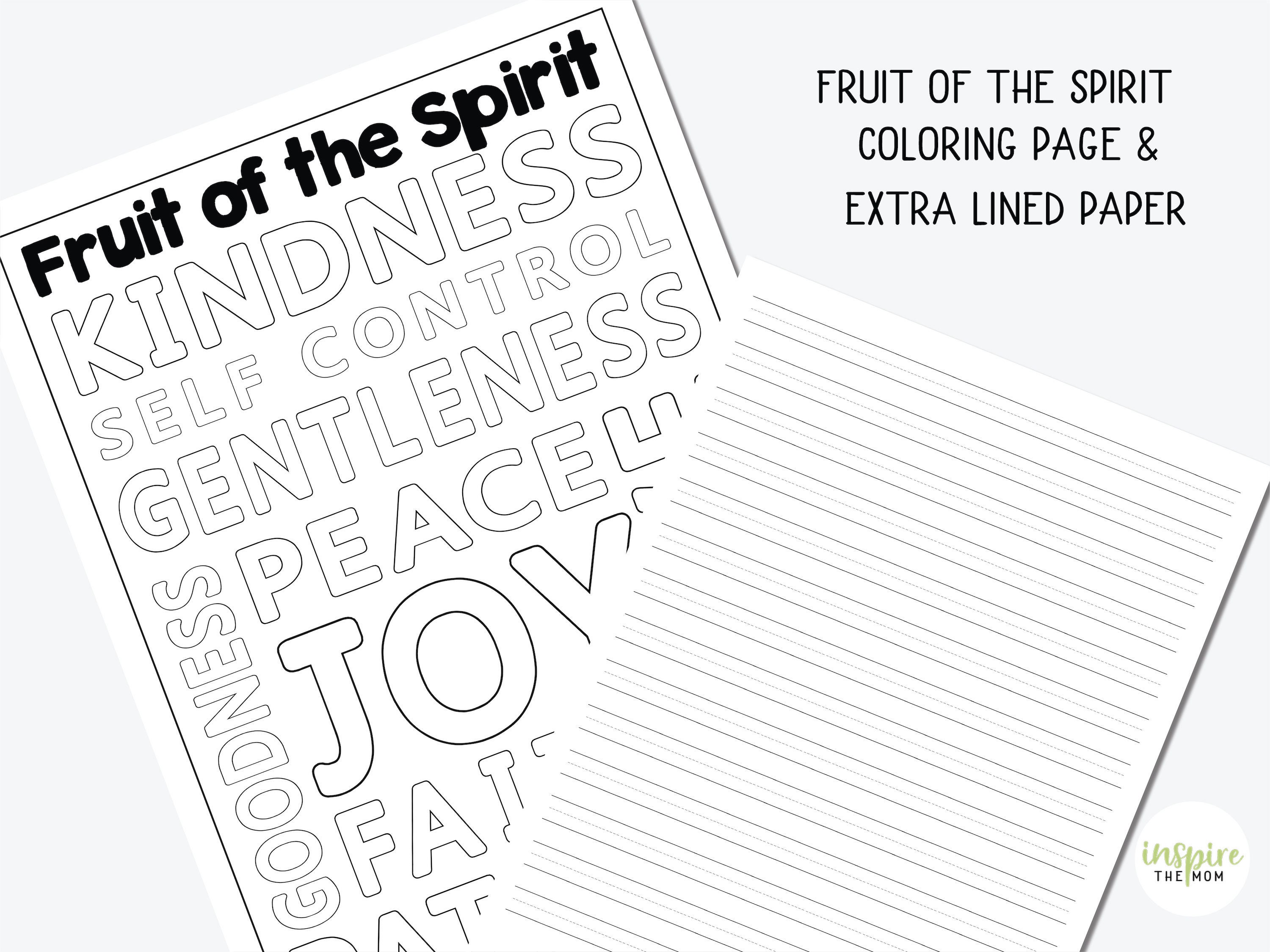 Fruit of the Spirit Cursive Copywork Homeschool Printable - Etsy