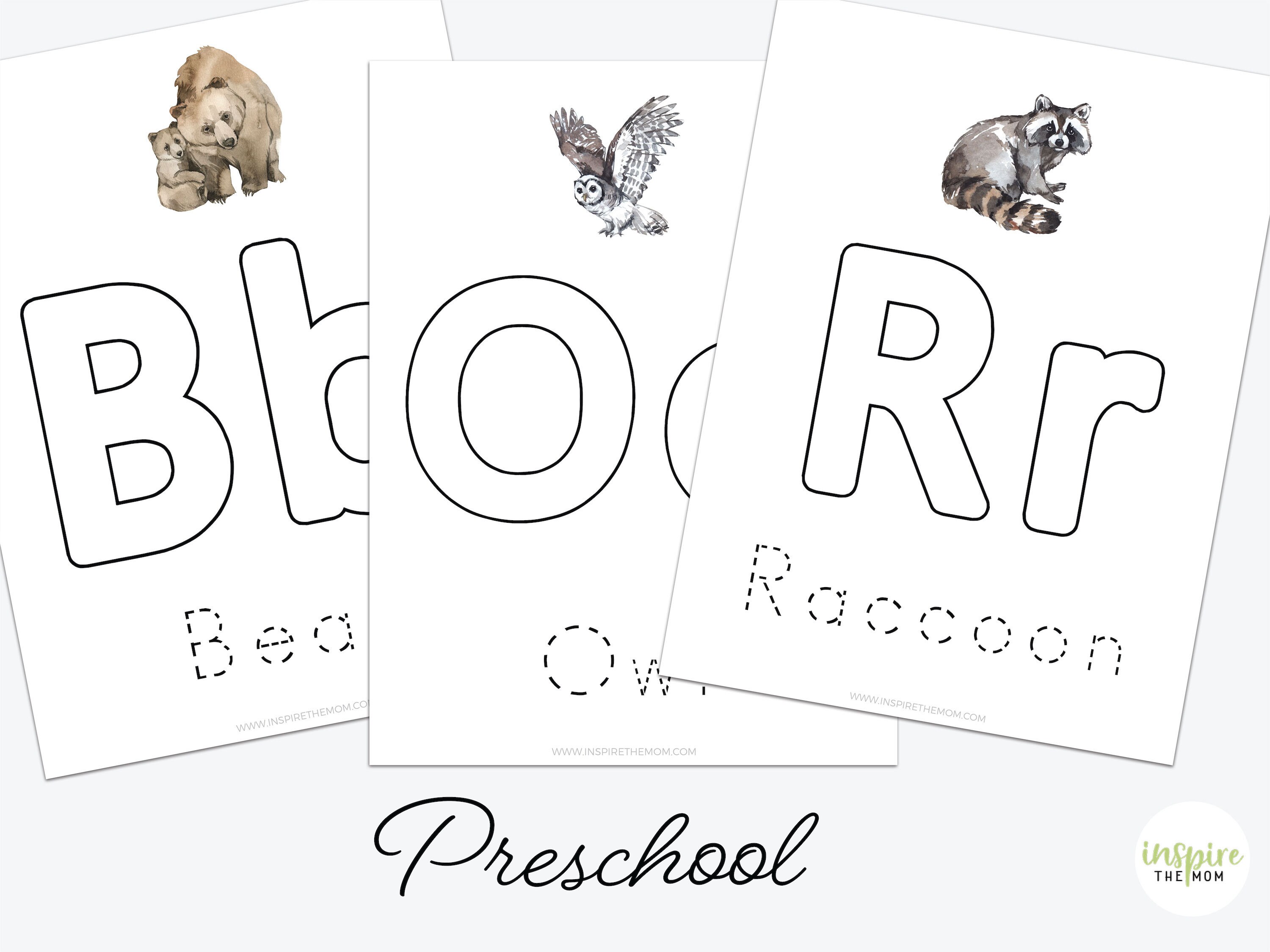 Winter Animals Handwriting Pack, Homeschool Printable, Print and ...