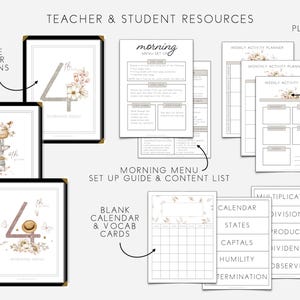 Fourth Grade Morning Menu Pages, Morning Time Basket, Elementary, 4th ...