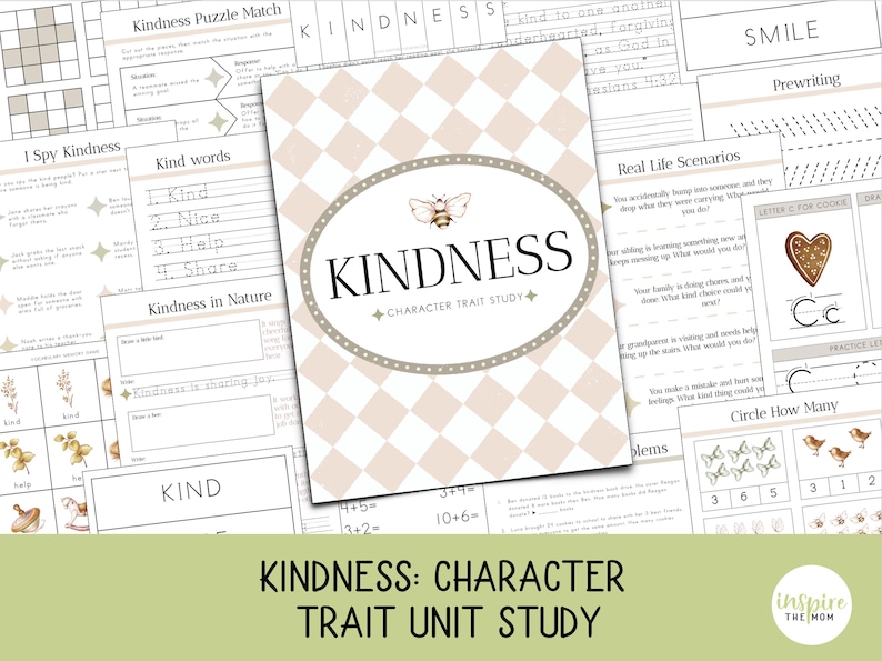 Kindness Character Trait Unit Study for Kids | Prek–4th Grade ...