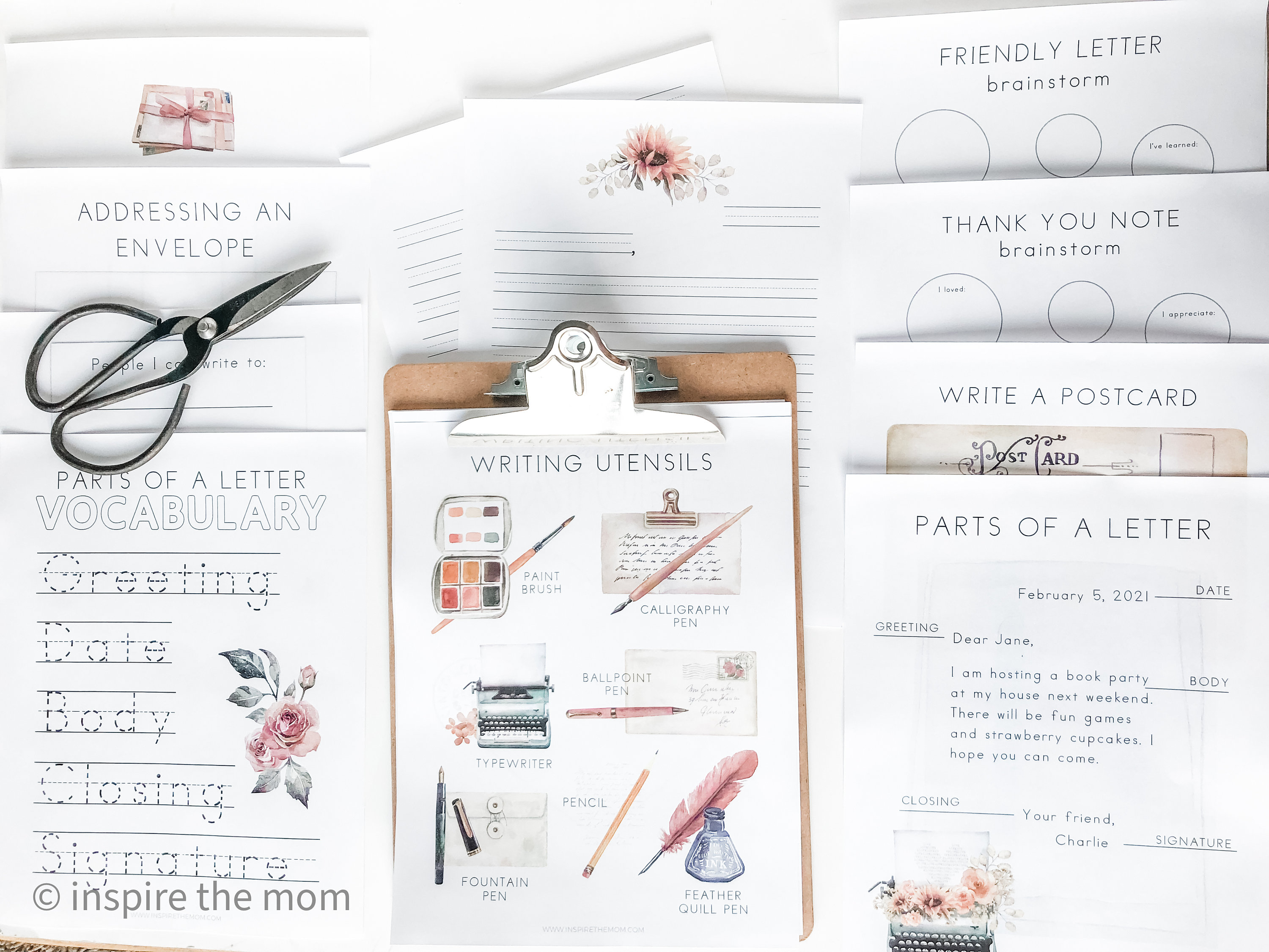 Letter Writing Mini Unit | Language Arts & Creative Writing Activities ...