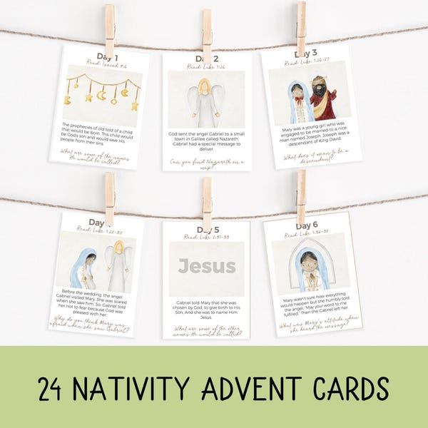 Nativity Cards - Etsy