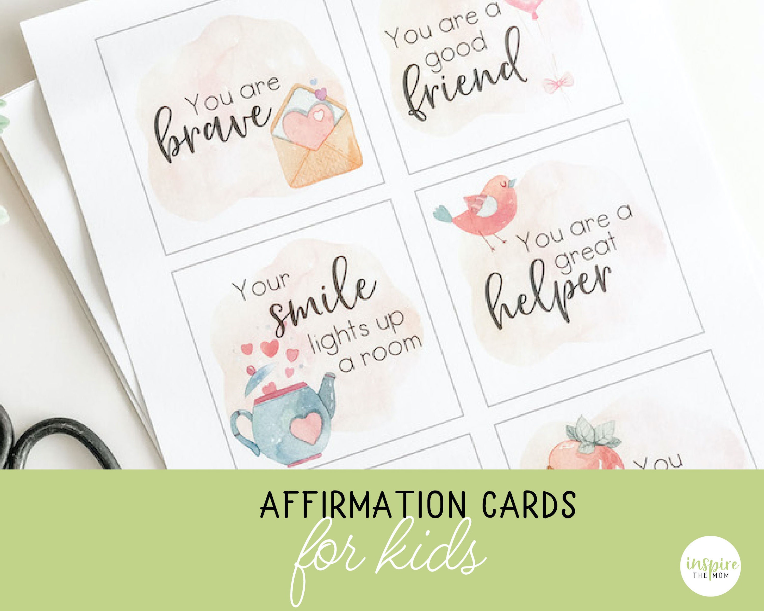 Affirmation Cards for Kids, Valentines Day, Affirmation Posters ...