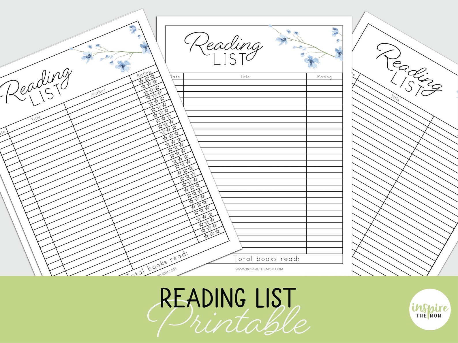 Reading List, Reading Record Tracking Sheet, Homeschool Printable ...