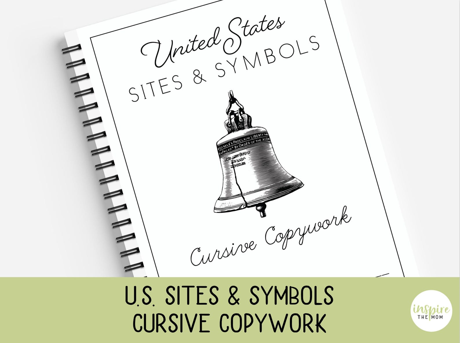 U.S. Sites and Symbols Cursive Copywork for Kids | Patriotic ...
