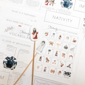 Nativity Unit Study, Nativity Activities, Prek-4th Grade, Christmas ...