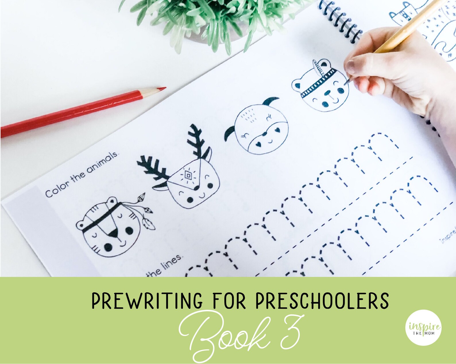 Preschool Prewriting Book 3 | Fine Motor Tracing Worksheets for Early ...